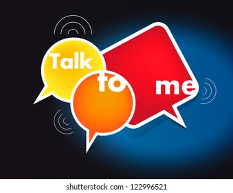 Talk Me Concept Vector Stock Vector (Royalty Free) 122996521 | Shutterstock