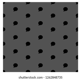 Talking Bubble Seamless Pattern On Grey Stock Vector (Royalty Free) 1262848735 | Shutterstock
