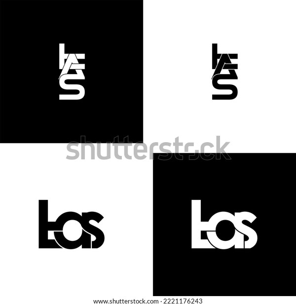 Tas Lettering Initial Monogram Logo Design Stock Vector (Royalty Free ...
