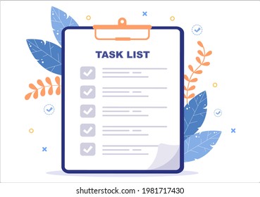 Task List Vector Illustration Do List Stock Vector (Royalty Free ...