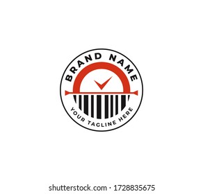 Tech Barcode Logo Design Vector Stock Vector (Royalty Free) 1728835675 ...