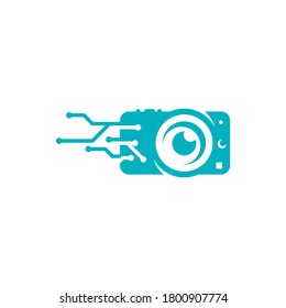 Tech Camera Logo Design Vector Template Stock Vector (Royalty Free ...