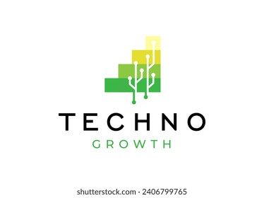 Tech Logo Chart Bar Statistic Vector Stock Vector (Royalty Free ...