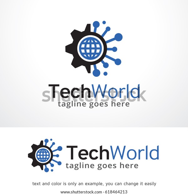 Tech World Logo Template Design Vector Stock Vector (Royalty Free ...