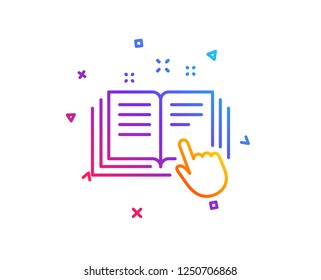 Technical Documentation Line Icon Instruction Sign Stock Vector (Royalty Free) 1250706868 ...