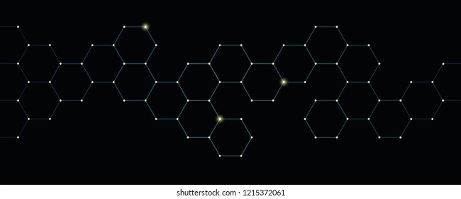 Gold Technical Honeycomb Background Digital Electronics Stock Illustration 1472853176 | Shutterstock