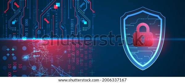 Technological Abstract Background On Topic Information Stock Vector ...