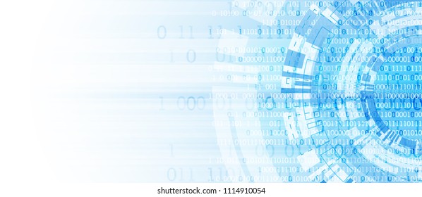 Technology Background Binary Computer Code Vector Stock Vector (Royalty Free) 1114910054 ...