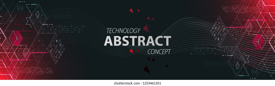Technology Background Binary Computer Code Vector Stock Vector Royalty