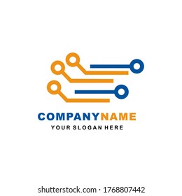 Technology Vector Logo Design Template Stock Vector (Royalty Free ...