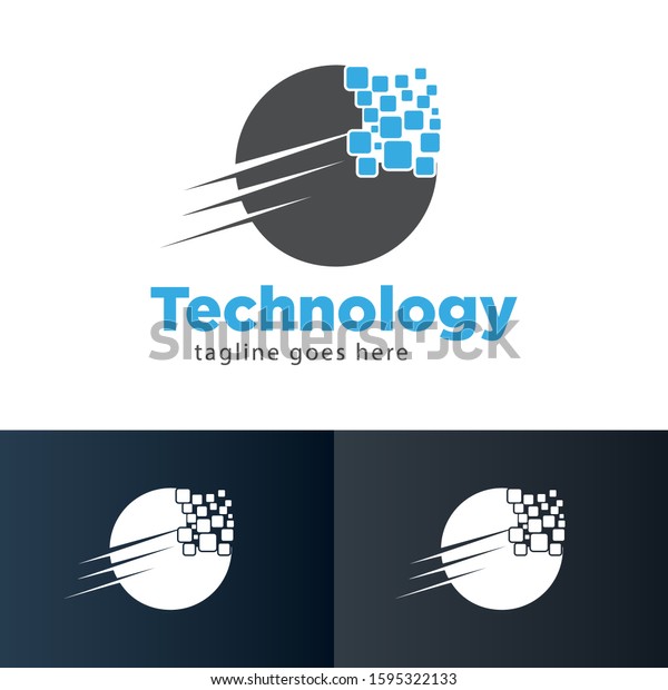 Technology Logo Icon Vector Template Stock Vector (Royalty Free ...