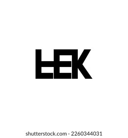 Tek Lettering Initial Monogram Logo Design Stock Vector (Royalty Free ...