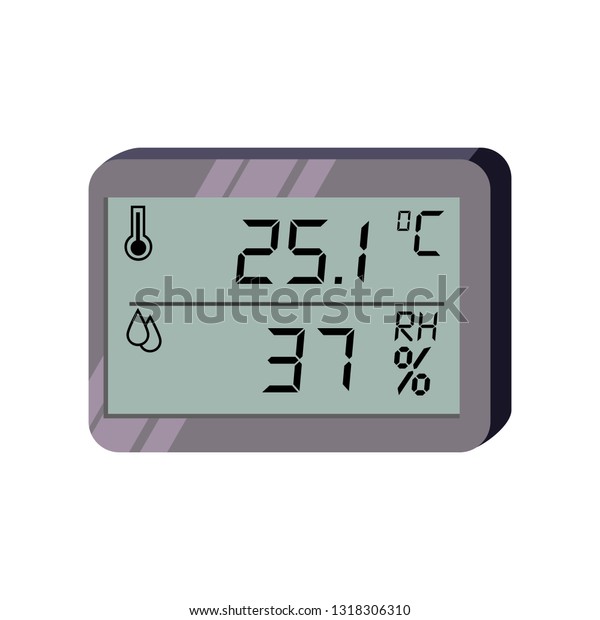 Temperature Humidity Sensor Vector Climate Control Stock Vector ...