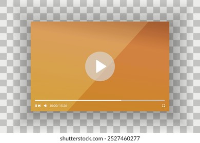 Gold Glass Video Player Illustration On Stock Vector (Royalty Free) 541721026 | Shutterstock