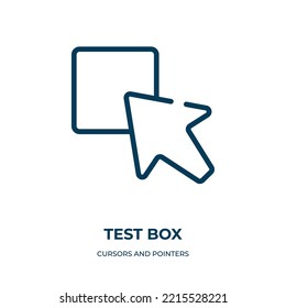 Test Box Icon Linear Vector Illustration Stock Vector (Royalty Free ...