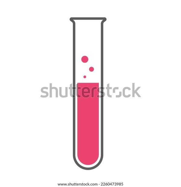 Test Tube Flat Vector Illustration Clipart Stock Vector (Royalty Free ...