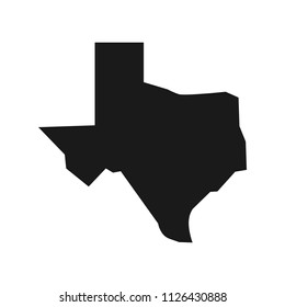 Yellow Outline Map Texas Stylized Concept Stock Vector (Royalty Free ...