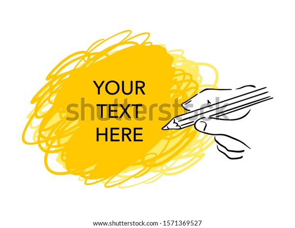 15 Write Your Message Here Handwriting Stock Vectors and Vector Art ...