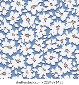 Textile Design Cute Flower Pattern Image Stock Vector (Royalty Free ...