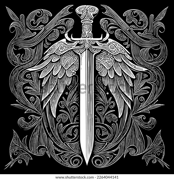 This Artwork Features Captivating Illustration That Stock Vector ...