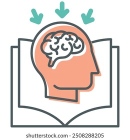 This Icon Represents Process Acquiring Information Stock Vector ...