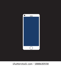 Mobile Phone Icon Rainbow Color Dark Stock Vector (Royalty Free ...