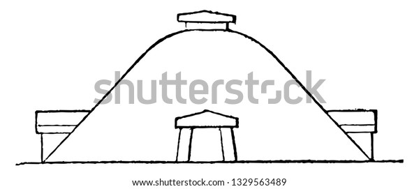 This Representation Showing Elevation End Architectural Stock Vector ...