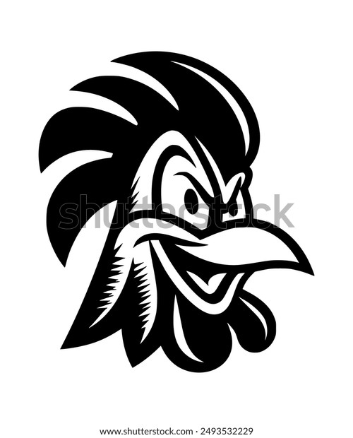 This Vector Features Rooster Mascot Smiling Stock Vector (Royalty Free ...