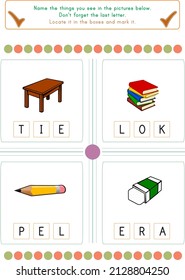 All Letters Alphabet Were Shown Pictures Stock Vector (Royalty Free ...