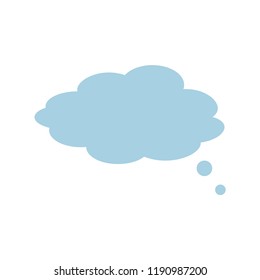 Thought Cloud Vector Icon Stock Vector (Royalty Free) 1190987200 ...