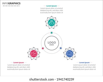 Three Infographics Element Vector Illustration Vector Stock Vector ...