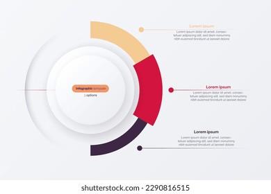 Three Option Circle Infographic Diagram Vector Stock Vector (Royalty Free) 2290816515 | Shutterstock