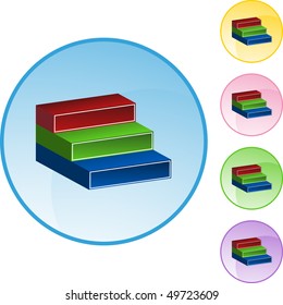 Three Steps Stock Vector (Royalty Free) 49723609 | Shutterstock