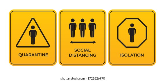 Vector Yellow Sign Black Line Figurines Stock Vector (Royalty Free ...