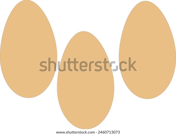 Threes Eggs Design Eps File Stock Vector (Royalty Free) 2460713073 ...