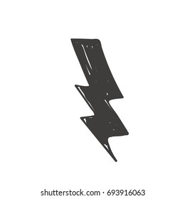 Thunder Doodle Stock Vector (Royalty Free) 693916063 | Shutterstock