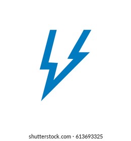 Yellow Lightning Symbol Lightning Logo Thunder Stock Vector (Royalty ...