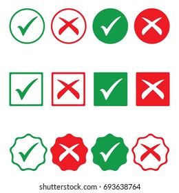 Tick Icon Set Stock Vector (Royalty Free) 693638764 | Shutterstock