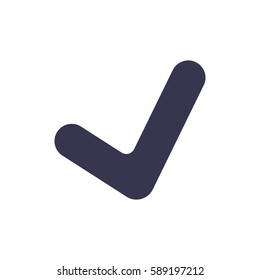 Tick Icon Vector Flat Design Style Stock Vector (Royalty Free ...