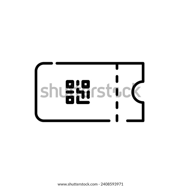 Ticket Qr Code Flight Check App Stock Vector (Royalty Free) 2408593971 ...