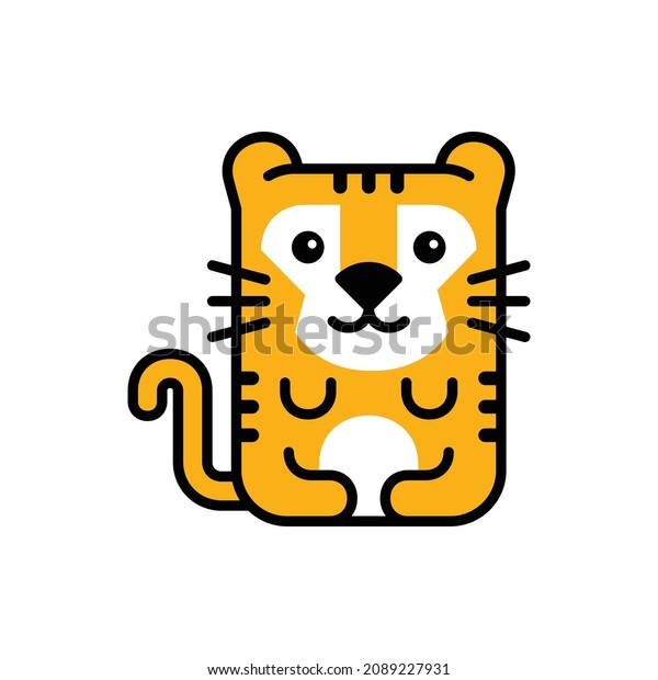 Tiger Icon Icon Design Template Elements Stock Vector (Royalty Free ...