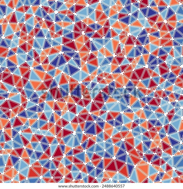 Tileable Abstract Background Rounded Solid Shapes Stock Vector (Royalty ...