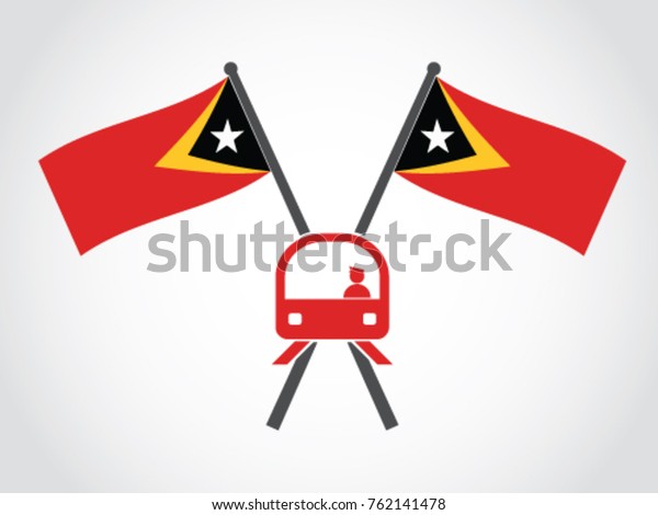 Timor Leste Emblem Train Stock Vector (Royalty Free) 762141478 ...