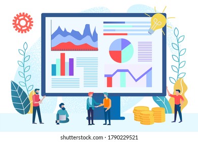 Concept Digital Marketing Teamwork Website Coding Stock Vector (Royalty ...