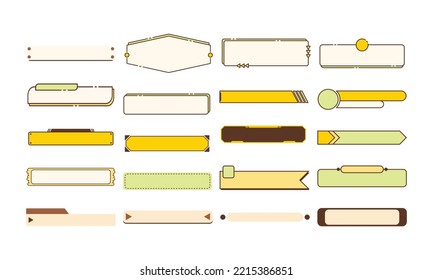 Title Box Shape Vector Template Background Stock Vector (Royalty Free ...