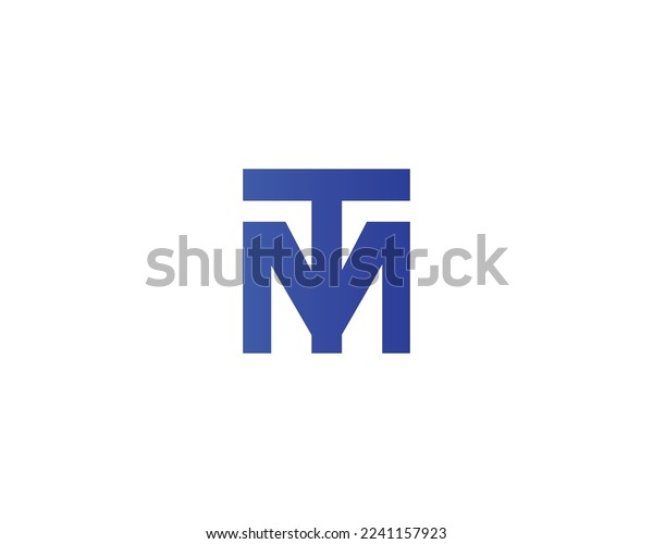 Tm Mt Logo Design Vector Template Stock Vector (Royalty Free) 2241157923 | Shutterstock