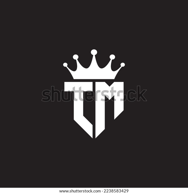 Tm Mt Logo Monogram Symbol Shield Stock Vector (Royalty Free) 2238583429 | Shutterstock