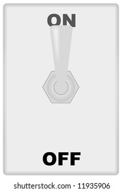 Toggle Style Switch Flipped On Position Stock Vector (Royalty Free ...