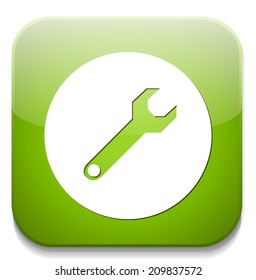 Tools Button Stock Vector (Royalty Free) 209837572 | Shutterstock