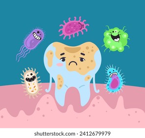 Tooth Germs Vector Flat Illustration Stock Vector (Royalty Free ...